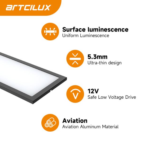 Quality DC12V Aluminum Profile Under Cabinet Light Panel With Ra90 And Three Color for sale
