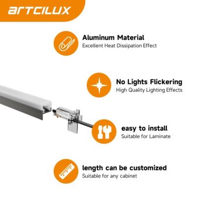 China Silver Color A260A Cabinet LED Linear Strip Light With Aluminium Profile for sale