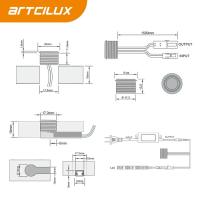 China Recessed Cabinet Touch Sensor Dimmer Switch For LED Light for sale