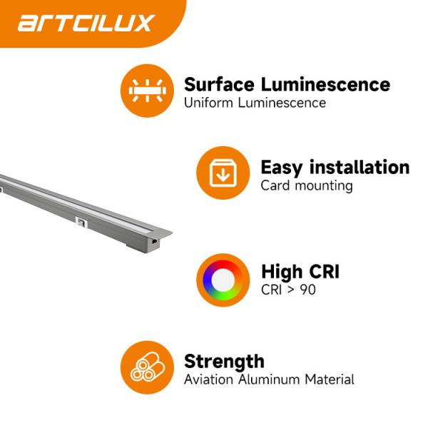 Quality Oblique Illumination LED Cabinet Strip Light 3000K 4000K 6000K Customized Length for sale