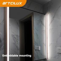 China Indoor Surface Mounted Cabinet Strip Light Bathroom Mirror LED Strip Lighting Source for sale