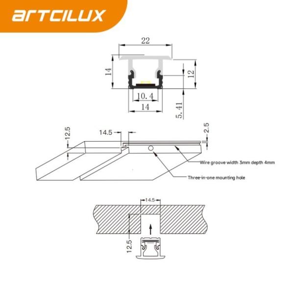 Quality Dimmer Ultra-narrow Led Strip Ambient Light A220B for sale