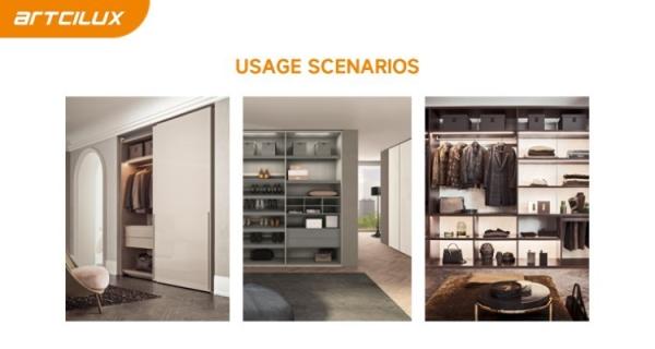 Quality Alunimiun Wardrobe Cabinet Strip Light SMD2835 60PCS/M LED Concealed Strip for sale