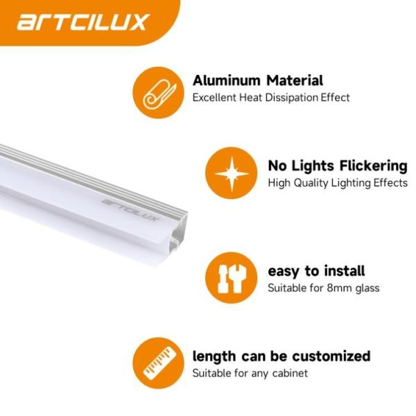 Quality Kitchen Surface Mounted LED Strip Lights Wardrobe Cabinet Induction Strip A2109 for sale