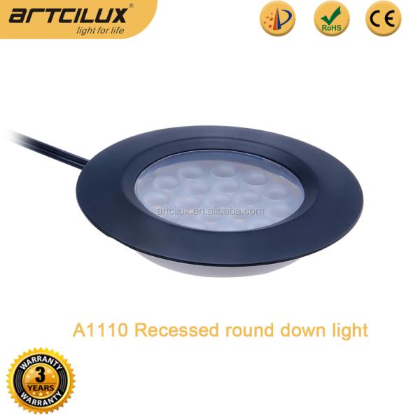 Quality 12V DC LED Cabinet Spotlight Puck Lamp 3000K 4000K 6000K For Jewellery Shop for sale