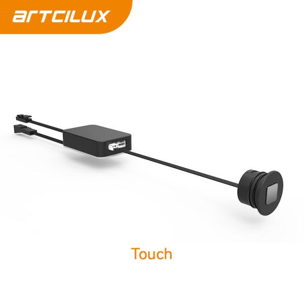 Quality Recessed / Mounted LED Sensor Switch Double Head Touch Sensor Control Switch for sale