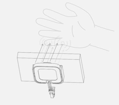 Quality Radar Sensor Clapboard Partition Induction LED Switch Touch Handwave PIR S1133A for sale