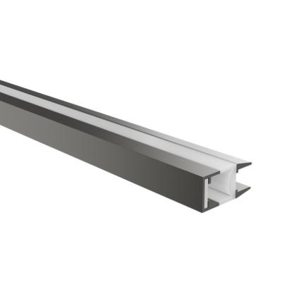 Китай A2102 На поверхности установленный светодиодный стеклянный зажимный свет 1000*24*12 мм DC12V 7.2W/m SMD2835 60PCS/M Экономия энергии продается