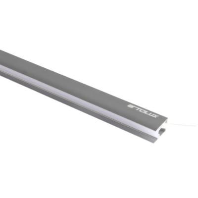 China A2107 LED Glass Clip Light 300-2700 length x9.7 width x15mm height Aluminum PC DC12V/24V 7.5W/m 2835/120PCS/M 3000/4000/6000K for sale
