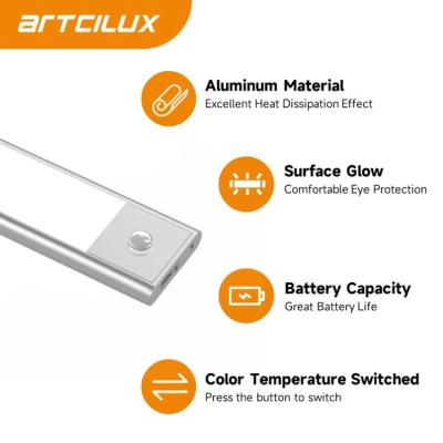Cina 12 luci sotto l'armadio Pannello di illuminazione Semplice montaggio a nastro da 3 mm per un'installazione facile in vendita
