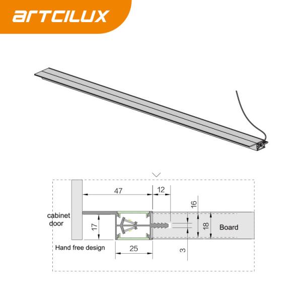 Quality Under-Cabinet Light Panel with USB Rechargeable Lithium Battery Warm White and for sale
