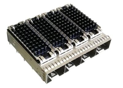China Protetor material do IEM da gaiola da liga de cobre do conector do porto de SFP de 4 portos para os ethernet 10G à venda