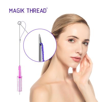 China Polidioxanone PDO 4D Cog 18G 150MM Thread R Cannula Thread Lifting for Face for sale