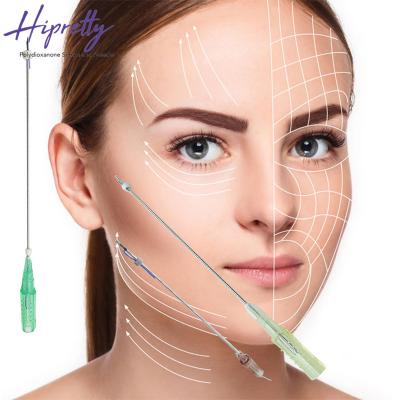 China Skin care medical face lifting pdo thread needle Screw/Single/3D-COG thread for sale