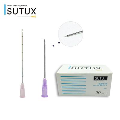 China Hot sale blunt tip micro cannula 27G 40mm for filler injection Micro Cannula for sale