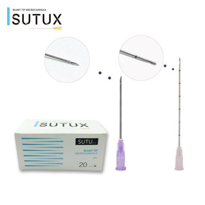 China Dermal Fillers micro cannula blunt tip needle single use Sterilized blunt micro cannula for sale
