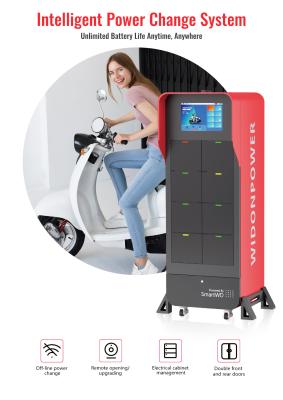 Cina Rosso 5000 Cicli Batteria intercambiabile Moto 8 slot Bici elettrica Batteria Swap in vendita