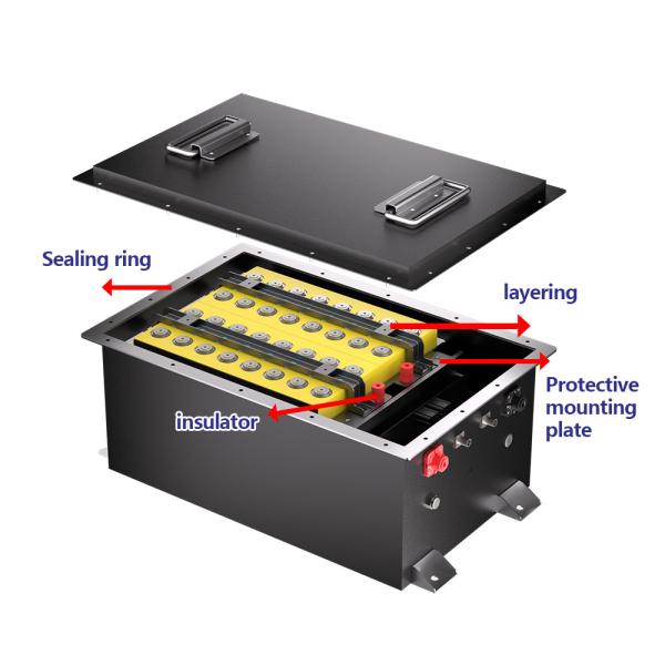 48V 105Ah AGV Lithium Ion Battery Overcurrent Automated Guided Vehicle Battery