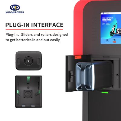 China 8/12/24 Cabin Battery Swapping Station Lithium-ion Battery Type Battery Exchange Cabinet for E-bike Scooter Motorcycle for sale