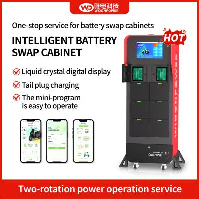 中国 スマート パワー 8 ベイ ハード接続 ボトム挿入 バッテリー交換ステーション Ac220v 48v-72v リチウムイオン互換性 販売のため