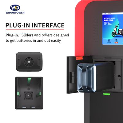 China Customizable Battery Replacement Station with Cabinet Size 550*1826*610 W*H*D and Single Compartment Load Capacity 30KG for sale