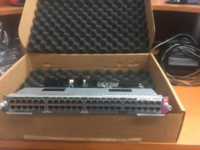 China Módulo de interruptor WS-X4648-RJ45V+E funcionalmente transparente do ponto de entrada Cisco de 48 portos à venda
