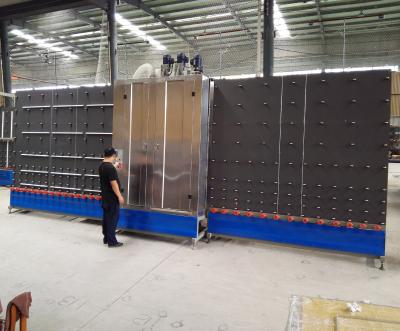China ponto baixo vertical de 2000Mm - o equipamento de vidro industrial 3 da arruela de E emparelha escovas, máquina de lavar vertical do vidro liso à venda