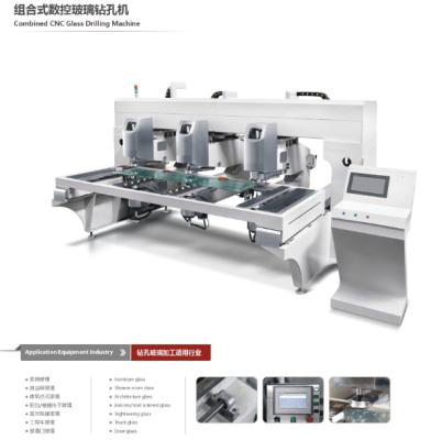 China Perforadora de cristal principal del CNC tres, perforadora de cristal de cristal del CNC de la ducha, perforadora de cristal del CNC en venta