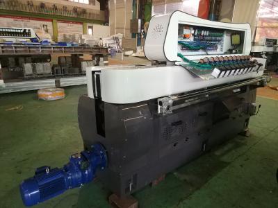 China 9 Spindles Straight Line Glass Edging Machine , Processing Speed 0.5-6.0m/min for sale