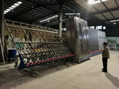 Cina E bassa che lava la macchina di vetro, dimensione di vetro massima 2800x4000mm della lavatrice del vetro piano in vendita