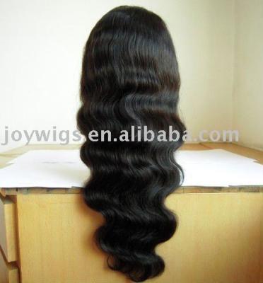 China stock body wave human hair full lace wigs paypal available for sale