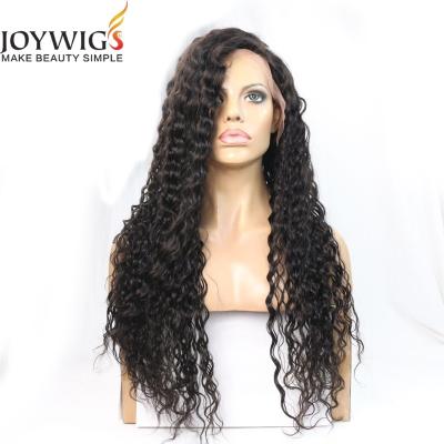 China Unprocessed raw burmese curly human virgin hair lace front wig for sale
