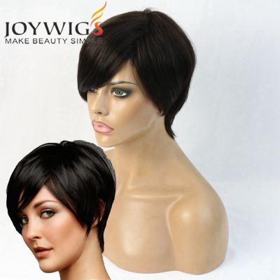 China New Arrival Indian Remy Short Cut Human Hair Short Wig for sale