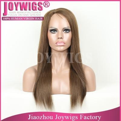 China AAAAA grade glueless full lace wig with 4x4inch silk top, blonde silk top full lace wig for sale