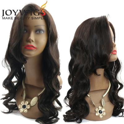 China Joywigs 8A Virgin Brazilian Cheap Full Lace front Wigs Human Hair Wigs With Bang Glueless Wavy Lace Wig For Fashion Black Women for sale