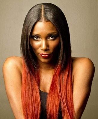 China Premium quality no tangling human hair lace front 99J# ombre hair wig for sale