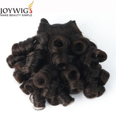 China Newest product 2016 Qingdao Joywigs 10A Grade Unprocessed Indian Virgin Human Hair Natural Colour Nigerian curly Hair Weft for sale