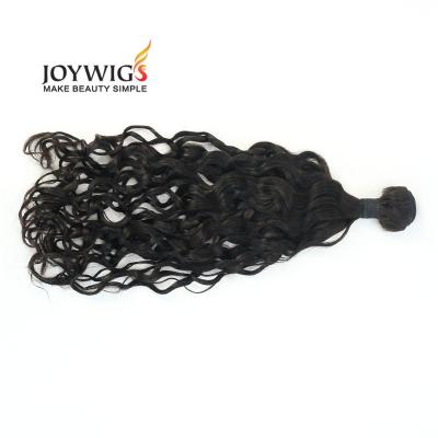 China 2017 new products 10A Grade Unprocessed Indian Human Hair natural Color natural wave Hair Weft for sale
