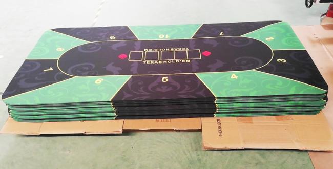 Minglu CPM-002 Professional Sure Sick Rubber Poker Table mat Top Play Cards Gambling Poker mat