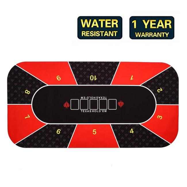 Minglu CPM-002 Professional Sure Sick Rubber Poker Table mat Top Play Cards Gambling Poker mat