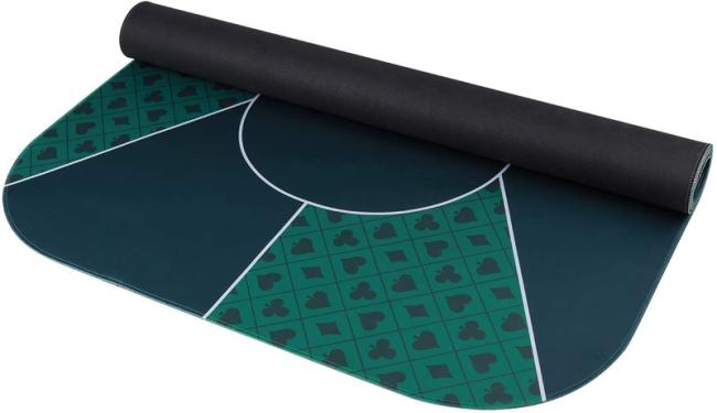 Minglu CPM-002 Professional Sure Sick Rubber Poker Table mat Top Play Cards Gambling Poker mat