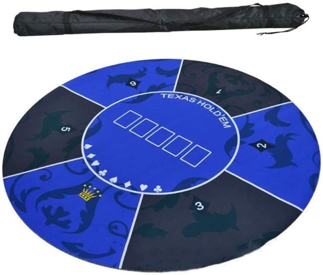 Minglu CPM-005 Poker mat round Rubber Gambling table Mat
