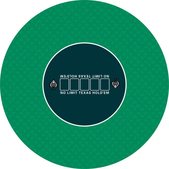 Minglu CPM-005 Poker mat round Rubber Gambling table Mat