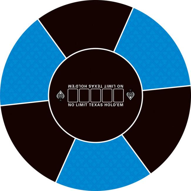 Minglu CPM-005 Poker mat round Rubber Gambling table Mat