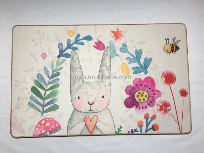 Minglu BFM-027 floor mat New fashion High quality Suede Fabric floor mat with none slip rubber backed