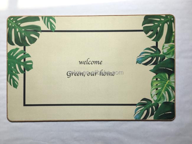 Minglu BFM-027 floor mat New fashion High quality Suede Fabric floor mat with none slip rubber backed