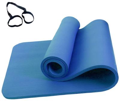 China NBR YM-022 Non Slip Yoga Mat Bundle 0.39 Carry Strap And Bag for sale