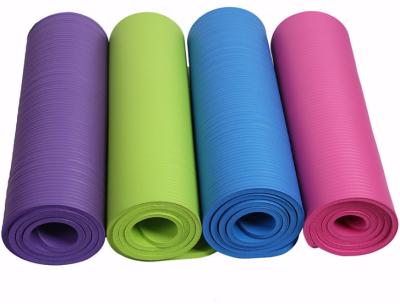 China NBR YM-022 Non Slip Yoga Mat Bundle 0.39 Carry Strap And Bag for sale
