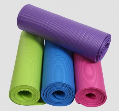 China NBR YM-022 Non Slip Yoga Mat Bundle 0.39 Carry Strap And Bag for sale