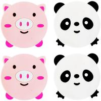 China Natural Rubber Round Drink Coasters Modern Style Pattern Design for sale
